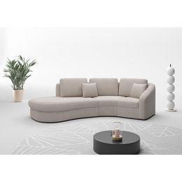 Sit & More Ecksofa SIT & MORE, B:266cm H:88cm T:230cm, beige, 95% Polyester 5% Polyamid, Wohnzimmer, Sofas, "Jazz L-Form", In weiteren Gr&ouml;&szlig;en erh&auml;ltlich