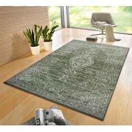 Teppich Hanse Home, B:235cm H:9mm L:320cm, gr&uuml;n, Polypropylen (PP), Wohnzimmer, Teppiche, "Meridional", Orientalisch, Orient, Kurzflor, Wohnzimmer,