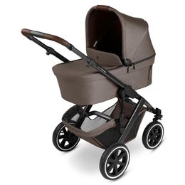 Abc Design Kinderwagen Salsa 5 Air, Graubraun, Metall, 63x118x95.5 cm, EN 1888, Feststellbremse, Fu&szlig;st&uuml;tze abklappbar, Federung, kugelgelagerte R&auml;der, Verdeckung abnehmbar, 5-Punkte-Gurt, f&uuml;r Babyschale geeignet, Griff in Lederoptik, Transportsicherung, Sitz umsetzbar, abnehmbarer Schutzb&uuml;gel, Baby on Tour, Kinderwagen, Kombikinderwagen