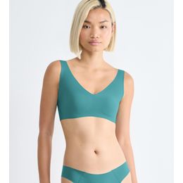 Sloggi Damen Bralette "ZERO Feel 2.0 Bralette", Gr. XS, blau, Single Jersey, Obermaterial: 76% Polyamid, 24% Elasthan, BHs, nahtlos und unsichtbar