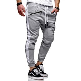 behype Damen Sweathose "TRACK-ZIP", grau, Gr. XXL, 65% Baumwolle, 35% Polyester, Hosen, im Slim-Fit-Schnitt