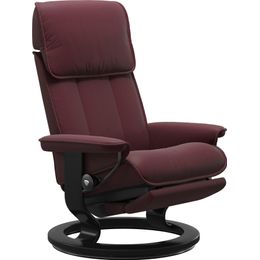 Relaxsessel stressless, B:87cm H:101cm T:78cm, rot, Leder BATICK: BATICK ist ein leicht korrigiertes, durchgef&auml;rbtes und genarbtes M&ouml;belleder, bei