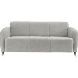 3-Sitzer Home Affaire, B:185cm H:76cm T:90cm, silber, Luxus-Microfaser weich 100% Polyester;Struktur fein 100% Polyester, Sofas, "Marone"