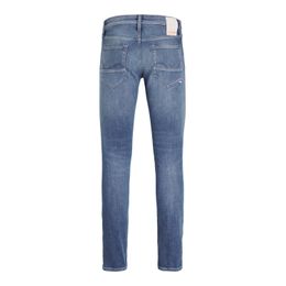 Jack & Jones JACK & JONES Herren Slim-fit-Jeans "JJIGLENN &ndash; Jeans mit Stretch, niedriger Leibh&ouml;he und Taschen", blau, Gr. 28, Abriebeffekte, Denim/Jeans,
