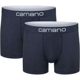 Camano Damen Boxershorts "comfort", Gr. S, blau, Obermaterial: 95% Baumwolle, 5% Elasthan, unifarben, Unterhosen, mit elastischem Logobund