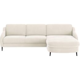 Sit & More Ecksofa SIT & MORE, B:280cm H:90cm T:182cm, beige, 100% Polyester, Wohnzimmer, Sofas, "Soul L-Form", wahlweise mit Bettfunktion und Bettkasten oder