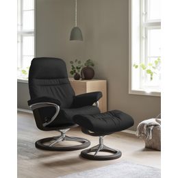 Relaxsessel stressless, B:92cm H:105cm T:80cm, schwarz, Leder BATICK: BATICK ist ein leicht korrigiertes, durchgef&auml;rbtes und genarbtes M&ouml;belleder,