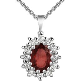 Firetti Damen Kette mit Anh&auml;nger "Schmuck Geschenk Silber 925 Halsschmuck Ankerkette Anh&auml;nger Diana", Silber 925 (Sterlingsilber), L: 45 B: 1,1mm,