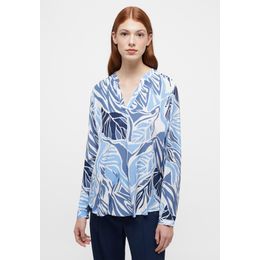 Eterna Damen Longbluse "LOOSE FIT", blau, Gr. 34, 100% Viskose, Blusen