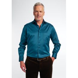 Eterna Herren Langarmhemd "COMFORT FIT"smaragd, Gr. 40, Twill, 100% Baumwolle, Hemden, EASY IRON (b&uuml;gelleicht)