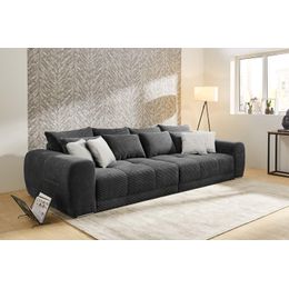 Jockenh&ouml;fer Big-Sofa, B:306cm H:83cm T:134cm, grau, JOCKENH&Ouml;FER GRUPPE, Cord: 100% Polyester, Sofas, "Moldau XXL, B: 306 cm", Mega-Sofa, mit Federkern & 4
