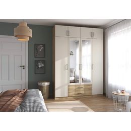 Kleiderschrank Rauch, B:181cm H:248cm T:54cm, beige, Holzwerkstoff, Kinderzimmer, Schr&auml;nke, "Schrank Garderobe W&auml;scheschrank GAMMA in 4 Breiten