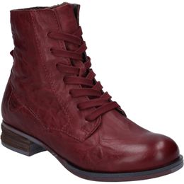 Josef Seibel Damen Stiefelette "Sanja 01, bordeaux", Gr. 37, rot, Obermaterial: 100% Rindsleder Leather cow., Schuhe
