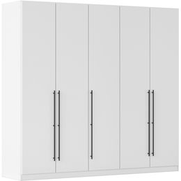 Kleiderschrank Rauch, B:226cm H:197cm T:54cm, wei&szlig;, Holzwerkstoff, Kinderzimmer, Schr&auml;nke, "Dreht&uuml;renschrank Schrank Garderobe W&auml;scheschrank