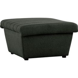 Hocker, B:74cm H:43cm T:85cm, gr&uuml;n, LOOKS by Wolfgang Joop, 100% Polyester, Wohnzimmer, Hocker, "LOOKS VIII", Quersteppung, passend zur Serie LOOKS