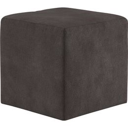Hocker COTTA, B:40cm H:40cm T:40cm, schwarz, 96% POLYESTER (PES) / 4% POLYAMID (PA), Wohnzimmer, Hocker, "Cuby", Sitzw&uuml;rfel, Cube, Sitzhocker