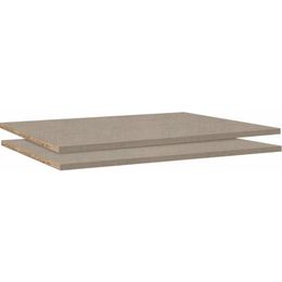 Einlegeboden Rauch, B:66cm H:1,6cm T:45cm, beige, Holzwerkstoff, Einlegeb&ouml;den, "Zubeh&ouml;r f&uuml;r Rauch-Dreht&uuml;renschr&auml;nke ORANGE", 2er-Set Breite 66 cm,