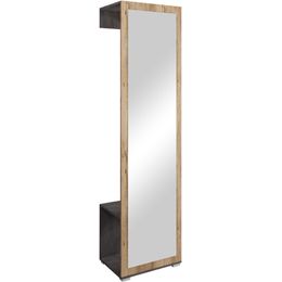 Garderobenschrank OTTO HOME, B:50cm H:190cm T:35cmmatera anthrazit, kastatnien breslau, Flur, Schr&auml;nke, "Paris", moderne Garderobenschrank 190cm, mit