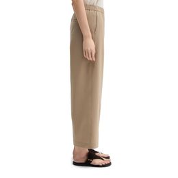 Marc O'Polo MARC O'POLO Damen Chinohose "aus Schurwolle-Mix", beige, Gr. 40, unifarben, Obermaterial: 53% Polyester, 43% Wolle, 4% Elasthan, Hosen