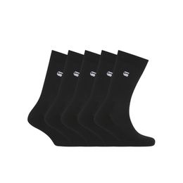 G-Star Raw G-STAR Damen Socken "KILN, 5 PACK SPORTS SOCKS", Gr. 44schwarz, Baumwollmischung, unifarben, Socken, unifarben, mit Logostickerei