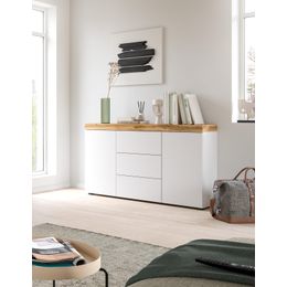 Sideboard OTTO HOME, B:125cm H:80cm T:37cm, wei&szlig;, FSC-zertifizierter Holzwerkstoff, Wohnzimmer, Sideboards, "MAMBO, TOPSELLER, Breite 125 cm, 2