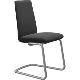 Polsterstuhl stressless, B:53cm H:92cm T:59cm, grau, Microfaser DINAMICA (88% Polyester, 12% Polyurethan), Esszimmer, St&uuml;hle, "Laurel", Low Back,