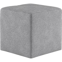 Hocker COTTA, B:40cm H:40cm T:40cm, grau, 100% Polyester, Wohnzimmer, Hocker, "Cuby", Sitzw&uuml;rfel, Cube, Sitzhocker