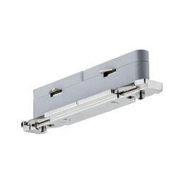 Paulmann Schienensystem-Verbinder "URail Linienverbinder 70x11mm max. 1000W Silber f&uuml;r alle Farben", B:7cm H:1,5cm T:1,1cm, silber,
