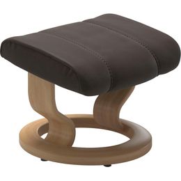Fu&szlig;hocker stressless, B:54cm H:38cm T:39cm, braun, Leder BATICK: BATICK ist ein leicht korrigiertes, durchgef&auml;rbtes und genarbtes M&ouml;belleder, bei dem
