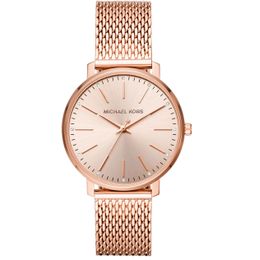 Michael Kors Damen Quarzuhr "PYPER", rosa, Armbanduhren, Armbanduhr, Damenuhr, Glassteine, Edelstahlarmband