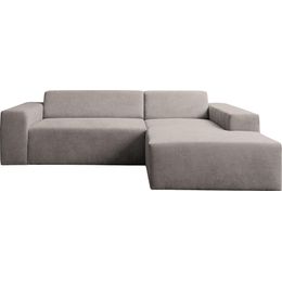 Ecksofa WERK2, B:253cm H:70cm T:188cm, grau, 92% Polyester, 8% Nylon, Wohnzimmer, Sofas, "Zeus-L Breite: 253 cm, modern & zeitlos, bequemes Sofa",