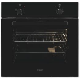 Exquisit Einbaubackofen "EBE255-020 schwarz", B:59,5cm H:59,5cm T:53cm, schwarz, Back&ouml;fen, Klassisch, einfach kochen&backen mit allem