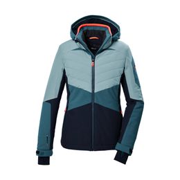 Killtec Damen Skijacke "KSW 34 WMN SKI JCKT", blau, Gr. 44, Oberstoff: 100% Polyester, Futter: 100% Polyester, Wattierung: 100% Polyester (recycelt),