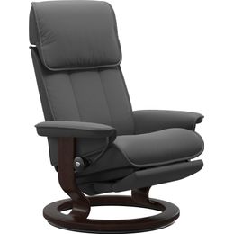 Relaxsessel stressless, B:87cm H:101cm T:78cm, grau, Leder BATICK: BATICK ist ein leicht korrigiertes, durchgef&auml;rbtes und genarbtes M&ouml;belleder, bei