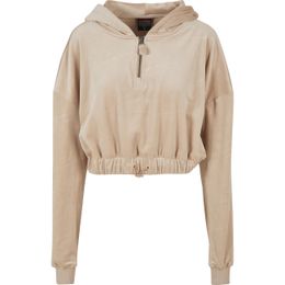 Fubu Damen Kapuzensweatshirt "Fubu Damen"sand, Gr. M, unifarben, 93% Polyester, 7% Elasthan, Sweatshirts