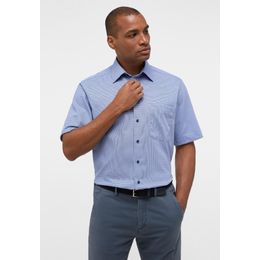 Eterna Herren Kurzarmhemd "COMFORT FIT", blau, Gr. 45, 100% cotton, Hemden, NON IRON (b&uuml;gelfrei)