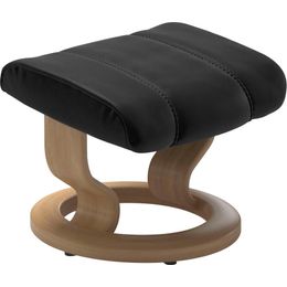 Fu&szlig;hocker stressless, B:54cm H:38cm T:39cm, schwarz, Leder BATICK: BATICK ist ein leicht korrigiertes, durchgef&auml;rbtes und genarbtes M&ouml;belleder, bei