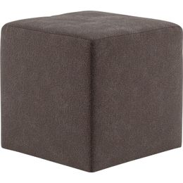 Hocker COTTA, B:40cm H:40cm T:40cm, braun, 100% Polyester, Wohnzimmer, Hocker, "Cuby", Sitzw&uuml;rfel, Cube, Sitzhocker