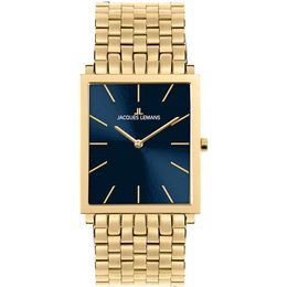 Jacques Lemans Damen Quarzuhr "Nizza", gold, Armbanduhren, Armbanduhr, Damenuhr, Edelstahlarmband