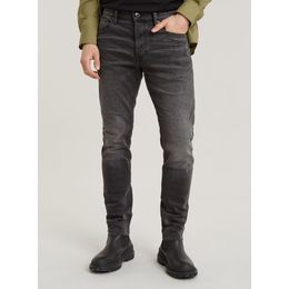 G-Star Raw G-STAR Herren 5-Pocket-Jeans "3301 Slim Jeans"antic charcoal, Gr. 27, Obermaterial: 74% Baumwolle, 25% Baumwolle, 1% Elasthan, Jeans