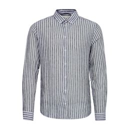 Casual Friday Herren Langarmhemd "Langarmhemd CFAton", schwarz, Gr. XL, Obermaterial: 55% Leinen LI. 45% Baumwolle CO., Hemden