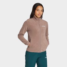 adidas terrex Damen Fleecejacke "MULTI ESSENTIALS", braun, Gr. XXL, Obermaterial: 100% Polyester, Jacken