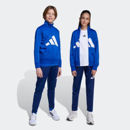 Jungen Trainingsanzug "ESSENTIALS CLIMACOOL KIDS", blau, Gr. 176, adidas Sportswear, Obermaterial: 100% Polyester, Sportanz&uuml;ge