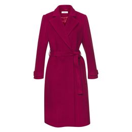Lascana Damen Langmantel, rot, Gr. 40, unifarben, Flanell, Obermaterial: 90% Polyester, 10% Viskose. Futter: 100% Polyester, M&auml;ntel, mit