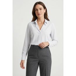 Schlupfbluse Sportalm KITZB&Uuml;HEL, Damen, Gr. 38, wei&szlig;, Web, Obermaterial: 73% Polyamid, 27% Elasthan, clean, unifarben, regular fit h&uuml;ftlang, V-Ausschnitt, eingesetzt Manschette, Blusen Schlupfbluse, mit Reverskragen