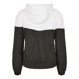Urban Classics Damen Anorak "Urban Classics Damen Ladies Arrow Windbreaker", schwarz-wei&szlig;, Gr. XS, mehrfarbig, 100% Polyester, Jacken