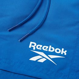 Reebok Herren Badeshorts ""Yale"", blau, Gr. S, clean, unifarben, Microfaser, Polyester, Badehosen, mit Kordelzug und elastischem Bund, mit Logo,
