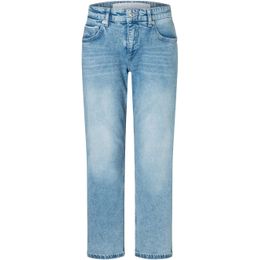 MAC Damen 5-Pocket-Jeans "STRAIGHT", blau, Gr. 34, Denim/Jeans, Obermaterial: 99% Baumwolle, 1% Elasthan, Jeans, mit Stretch