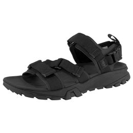 Timberland Herren Sandale "GARRISON TRAIL BACKSTRAP SANDAL", Gr. 46, schwarz, Textil, Schuhe, mit Klettverschluss
