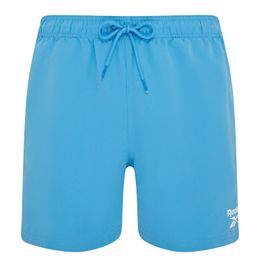 Reebok Herren Badeshorts ""Yale"", blau, Gr. XL, clean, unifarben, Microfaser, Polyester, Badehosen, mit Kordelzug und elastischem Bund, mit Logo,